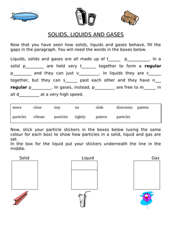 States of Matter - Solids, Liquids & Gases | Teaching Resources