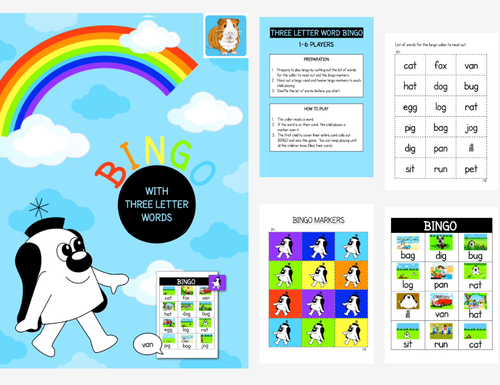 Play Bingo To Reinforce Three Letter Words (4-7 years) | Teaching Resources