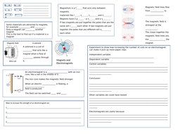 Magnets and Electromagnets Revision Mat and Questions | Teaching Resources