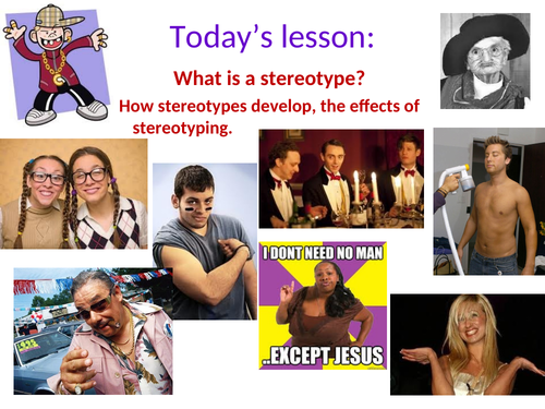 IB Psychology Sociocultural Approach - Stereotypes | Teaching Resources
