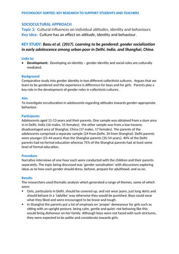 IB Psychology Sociocultural Approach - Enculturation, Acculturation ...