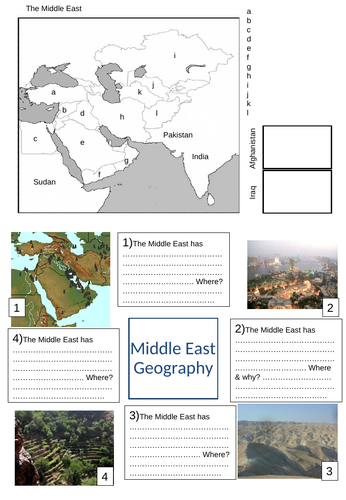 Excellent 7 lessons with handouts - MIDDLE EAST | Teaching Resources