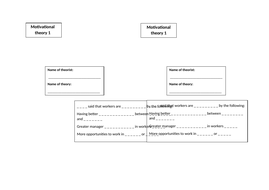 Motivation Theories worksheets (Maslow, Mayo, Herzberg) | Teaching ...