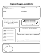 Angles of Polygons Guided Notes | Teaching Resources