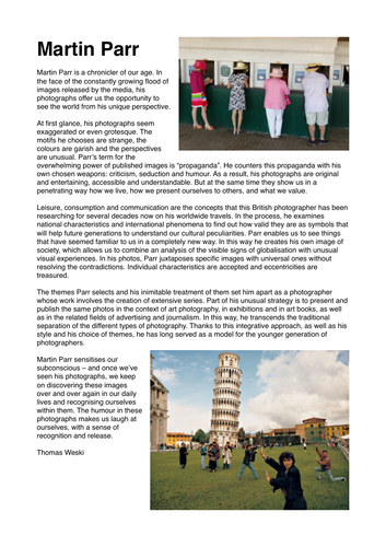 Photographer Factsheets / Research Pages | Teaching Resources