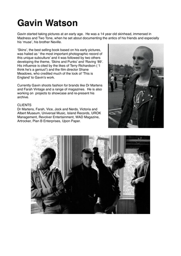 Photographer Factsheets / Research Pages | Teaching Resources