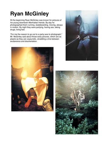 Photographer Factsheets / Research Pages | Teaching Resources