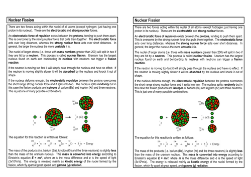 Nuclear Fission | Teaching Resources