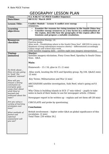 Geography Conflict Module | Teaching Resources