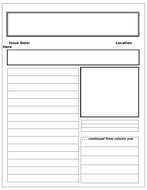 Newspaper Report Template | Teaching Resources