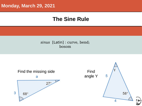 The Sine Rule | Teaching Resources