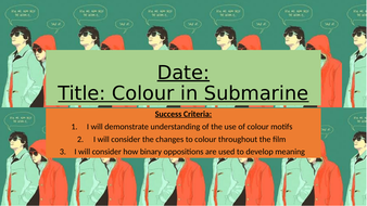 Eduqas GCSE Film Studies (9-1) component 2 Submarine resource bundle ...