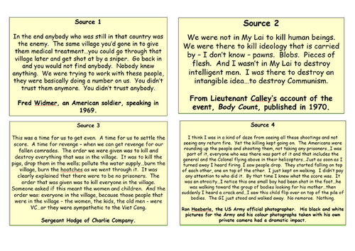 My Lai Massacre | Teaching Resources