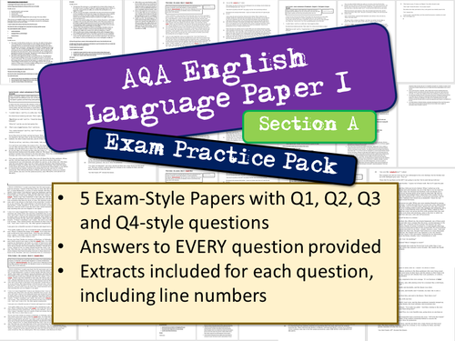 AQA English Language Paper 1 Section A | Teaching Resources