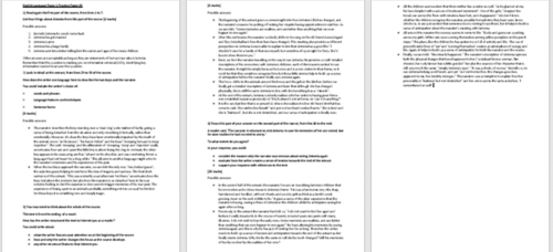 AQA English Language Paper 1 Section A | Teaching Resources