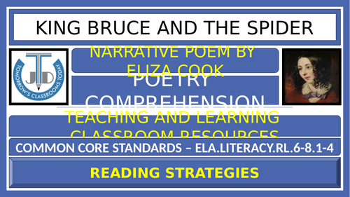 KING BRUCE AND THE SPIDER - DIDACTIC NARRATIVE POEM : LESSON ...
