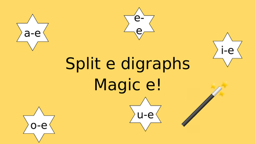 Phonics Split e PowerPoint and Worksheets KS1 Year 1 and 2 | Teaching ...