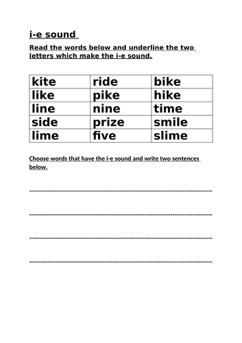 Phonics Split e PowerPoint and Worksheets KS1 Year 1 and 2 | Teaching ...