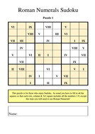 ROMAN NUMERALS PUZZLES by PUBLICSECONDARY | Teaching Resources