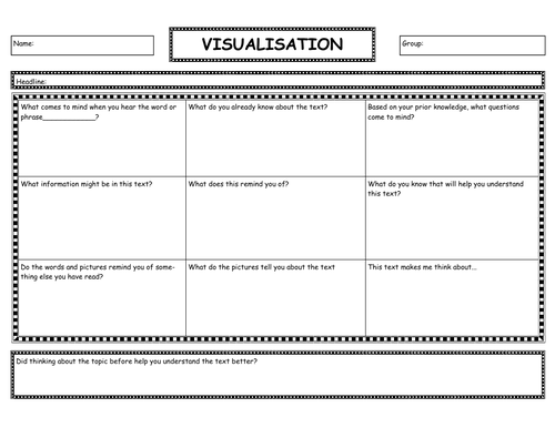 Visualisation Worksheets - Reading Activities | Teaching Resources