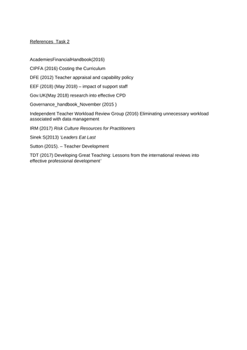 NPQH 2018 final assignment Task1 and Task 2( passed with very very high ... NPQH 2018 final assignment Task1 and Task 2( passed with very very high ...
