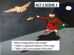 Macbeth Act 2 Scene 1 lesson with detailed annotations | Teaching Resources