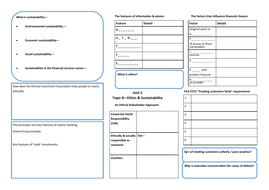 LiBF CeFS Unit 2 Revision Mind maps | Teaching Resources