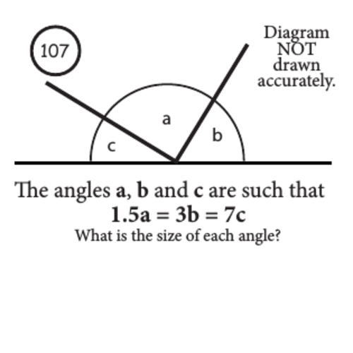 ANGLES on a STRAIGHT LINE USING ALGEBRAIC INFO. - 9 Worksheets-108 ...