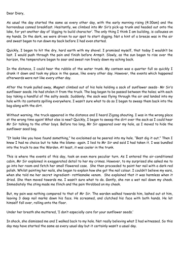 WONDER by RJ Palacio FIRST PERSON NARRATIVE SOW . IDENTIFYING FEATURES ...