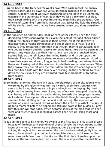 WONDER by RJ Palacio FIRST PERSON NARRATIVE SOW . IDENTIFYING FEATURES ...