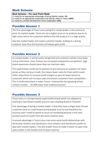 Market Growth and Market Share - Marketing - AS / A2 / A Level / IB ...