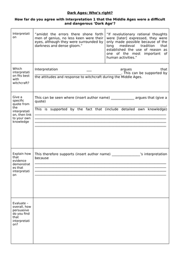 Interpretations unit: Heresy and witchcraft (KS3 - lesson 4) | Teaching ...