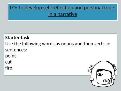 WONDER by RJ Palacio. FIRST PERSON NARRATIVE SOW . Personal tone and ...