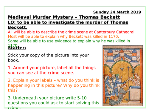 Who was Beckett & why was he killed? | Teaching Resources