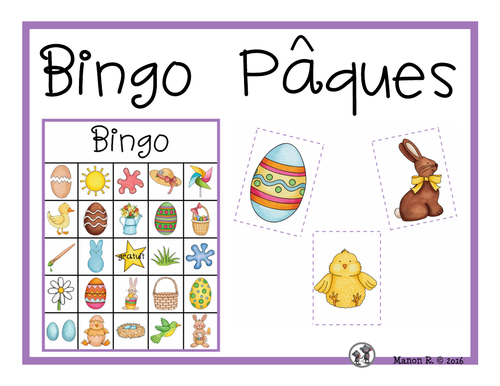 Bingo de Pâques (Easter Bingo) | Teaching Resources