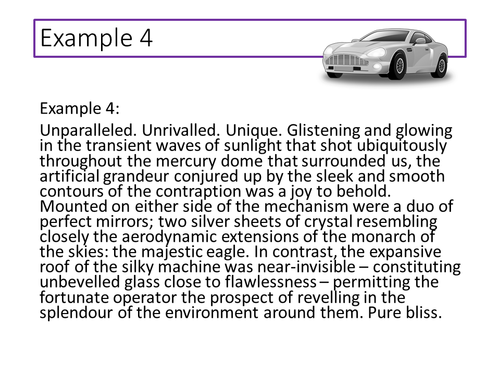 Improving Descriptive Writing | Teaching Resources