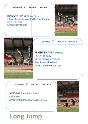 Long Jump | Teaching Resources