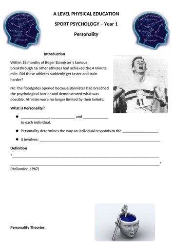 AQA A Level PE - Sports Psychology Lessons | Teaching Resources