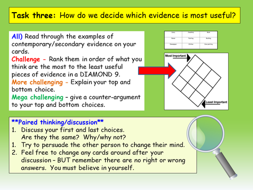 History Skills Evidence | Teaching Resources