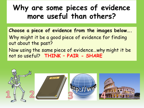 History Skills Evidence | Teaching Resources