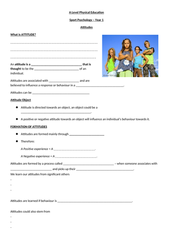 AQA A Level PE - Sports Psychology Lessons | Teaching Resources