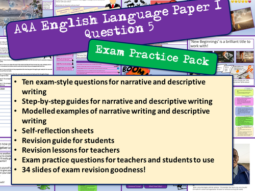 AQA English Language Paper 1 Question 5 | Teaching Resources