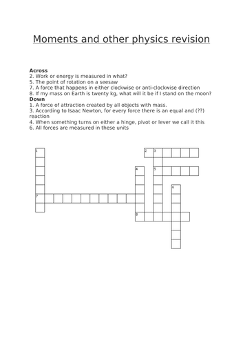 Science Crosswords | Teaching Resources