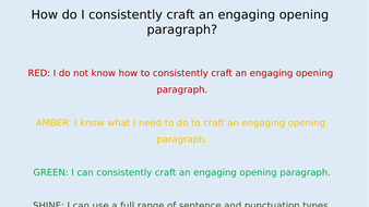 NEW AQA GCSE 5 Creative Writing Lessons Language Paper One Section B Q5 ...