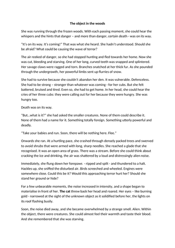 Greater depth writing workshop - suspense and science fiction ...