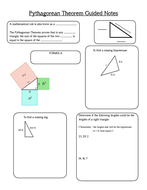 Pythagorean Theorem Guided Notes | Teaching Resources