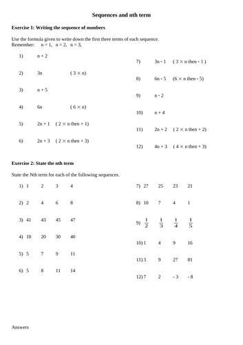 GCSE Higher Algebra Revision | Teaching Resources