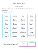 Speed Sounds - Set 3 - Phonics Worksheets - Read Write Inc | Teaching ...