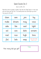 Speed Sounds - Set 3 - Phonics Worksheets - Read Write Inc | Teaching ...