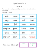 Speed Sounds - Set 3 - Phonics Worksheets - Read Write Inc | Teaching ...